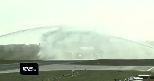 First Air Malta aircraft in new livery arrives at airshow