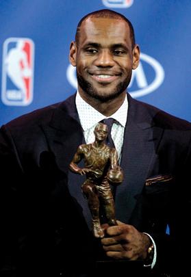 LeBron James named Most Valuable Player in NBA