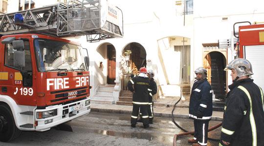 Elderly evacuated from fire at St Vincent de Paul
