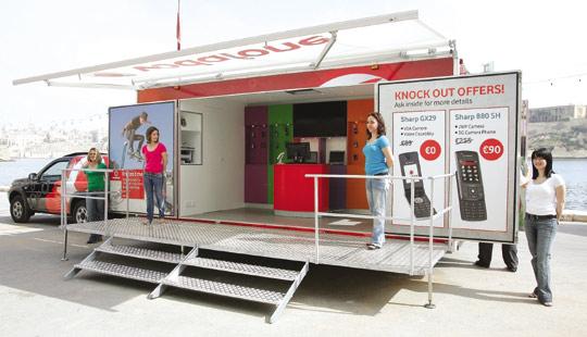 Telecom firm launches mobile shop