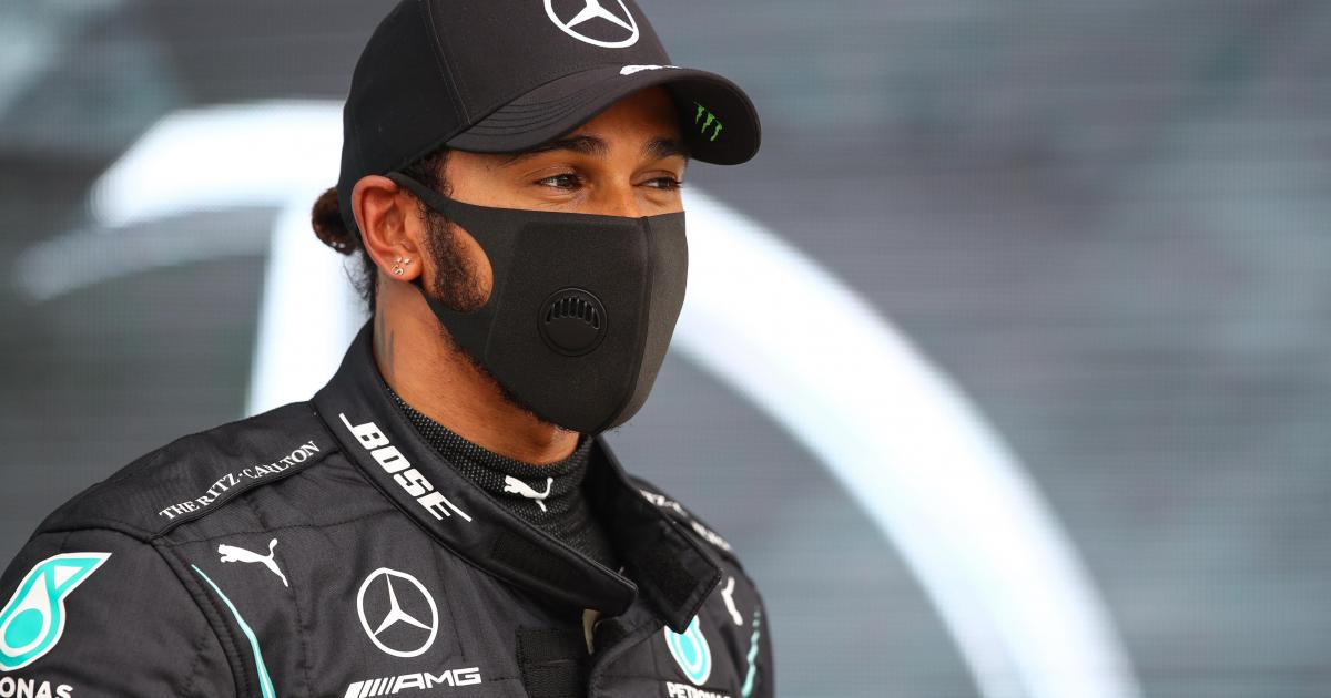 Hamilton breaks records as Mercedes lock out front row