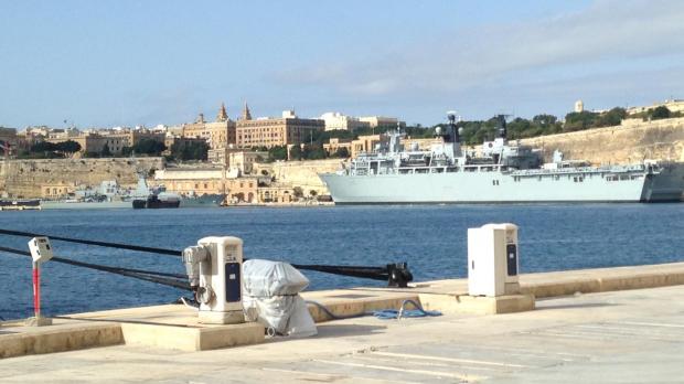 HMS Bulwark back in port