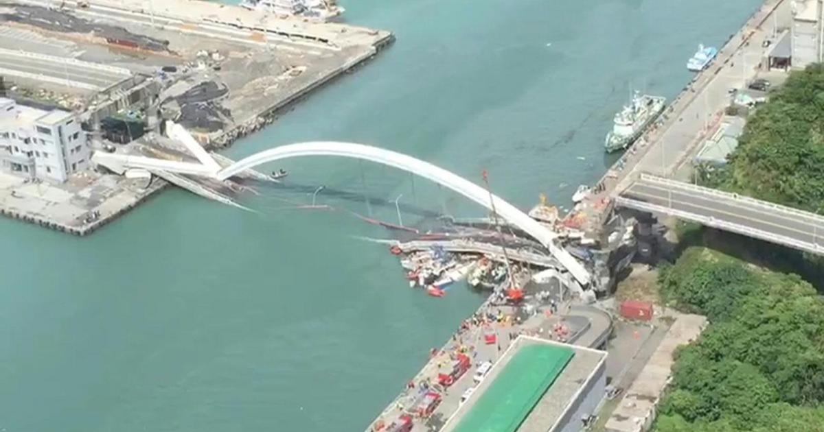 Watch: Dramatic footage shows Taiwan bridge collapse