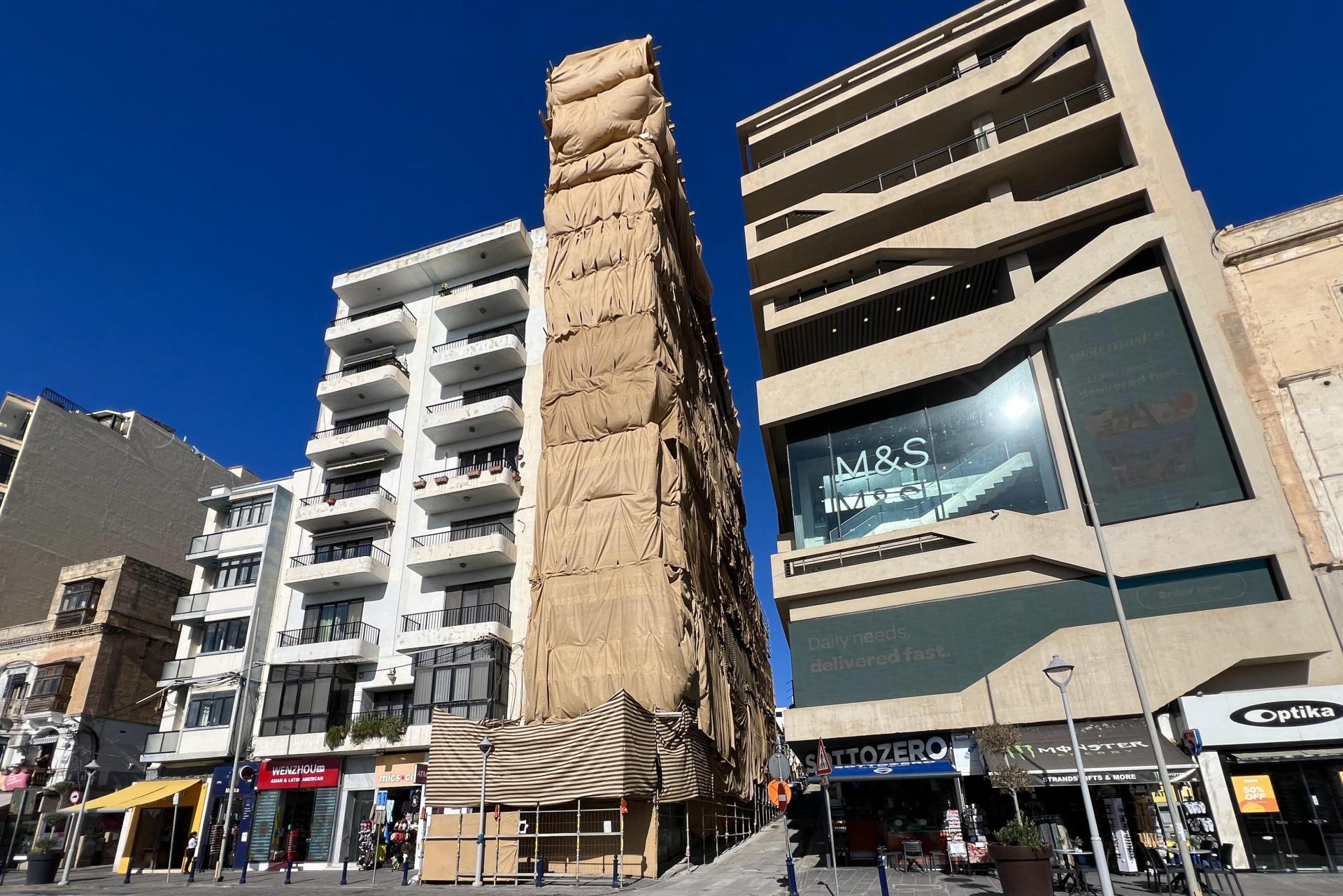 Excavation at Sliema hotel development, in defiance of stop works notice