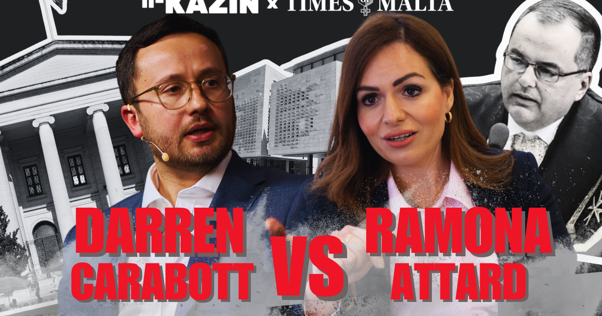 Darren Carabott and Ramona Attard to debate live on Il-Każin