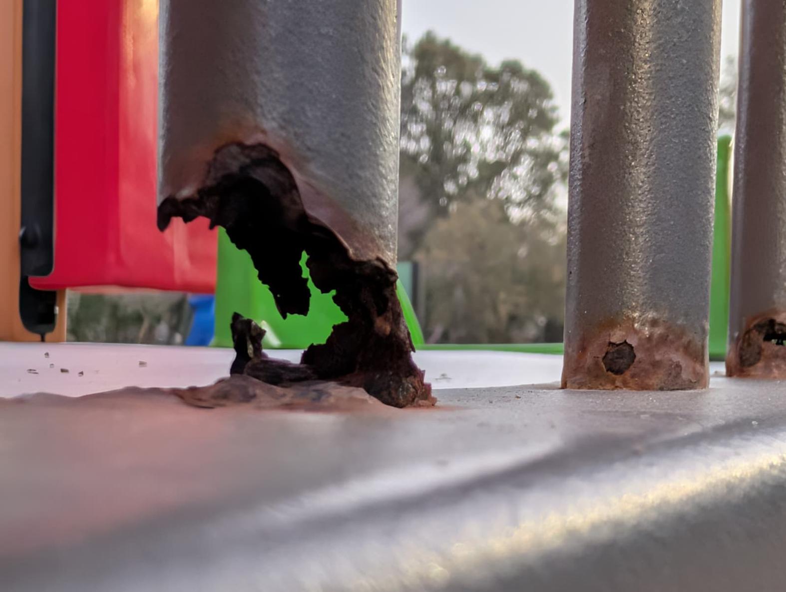Salina park playground is crumbling into dangerous rust