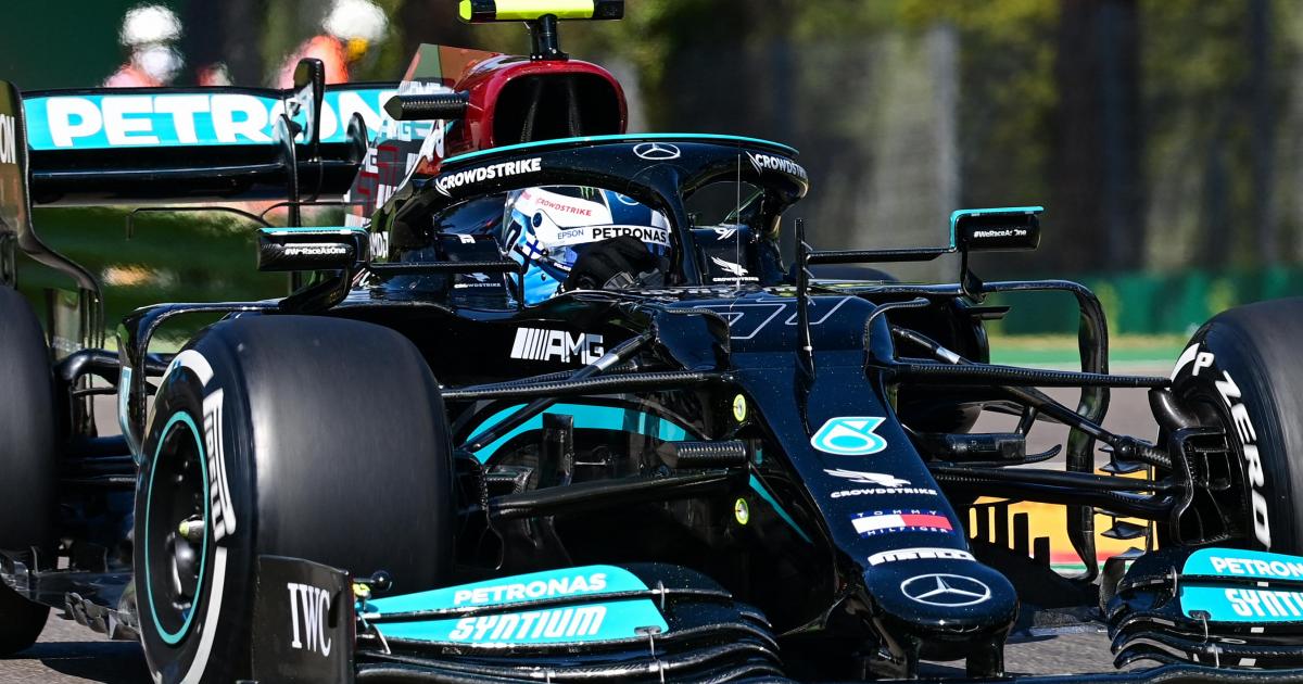 Bottas and Hamilton dominate difficult first practice in Imola