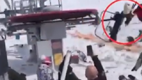 New video: Runaway chair lift hurls people off their seats at ski resort