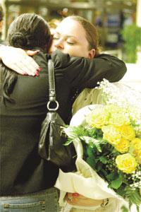 Chiara given heroine's welcome