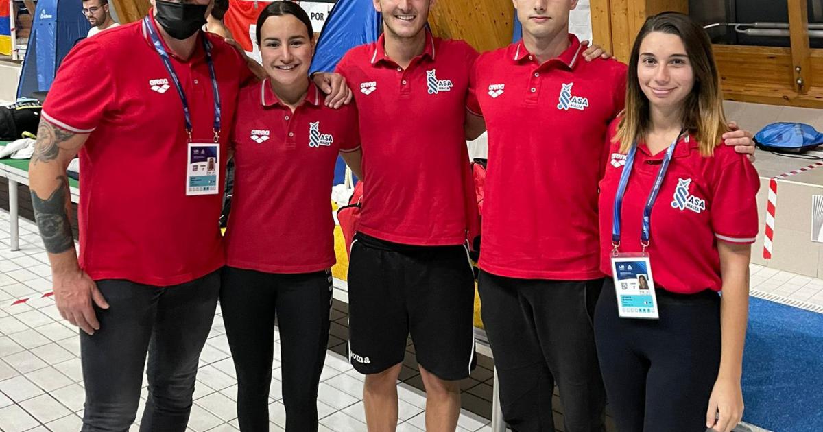 Maltese swimmers set two more records at Kazan Euros