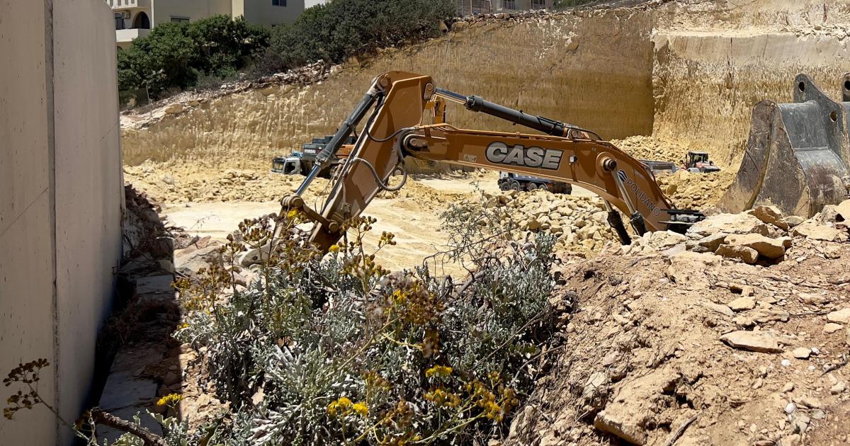 Massive Żonqor construction site left out of summer ban on excavations