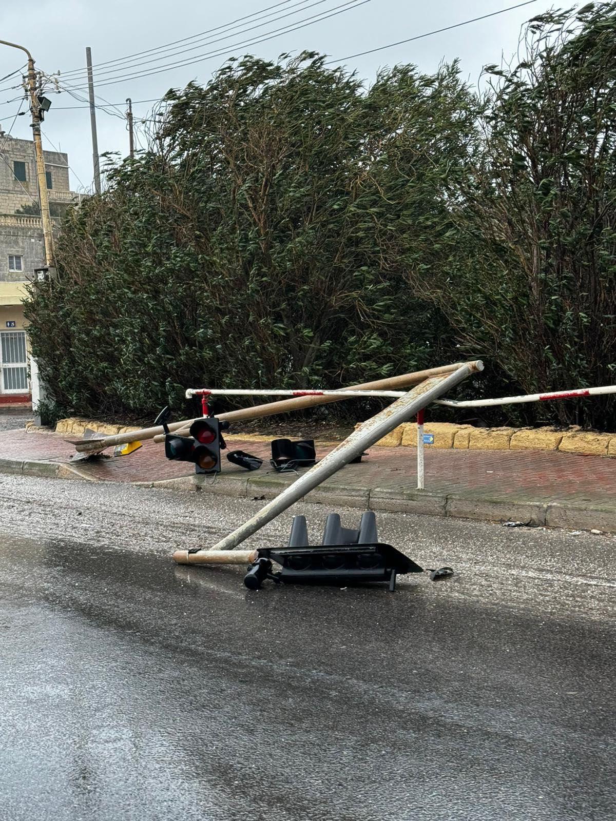 In pictures: Storm Harry's trail of damage across Malta