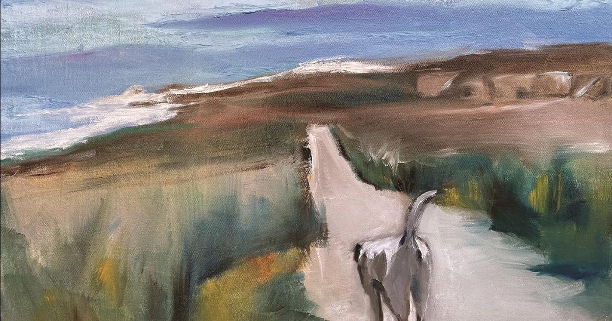 Artist inspired by walks with her dog