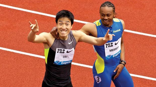 China’s Liu equals 110m hurdles record