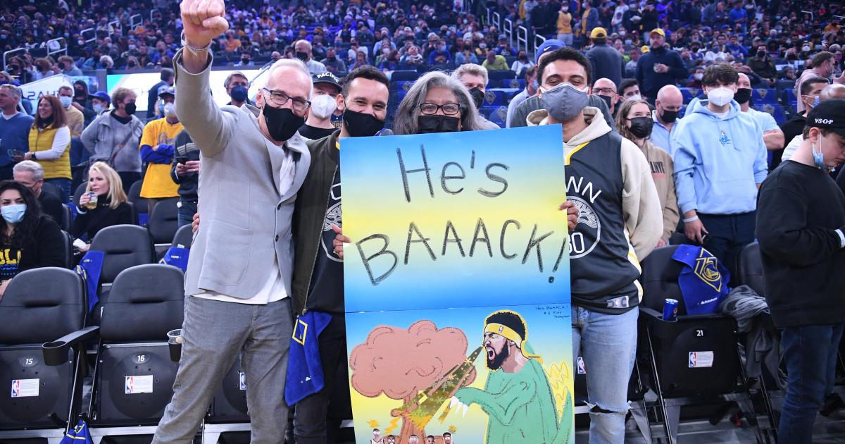 Warriors celebrate Thompson’s long-awaited NBA return with win