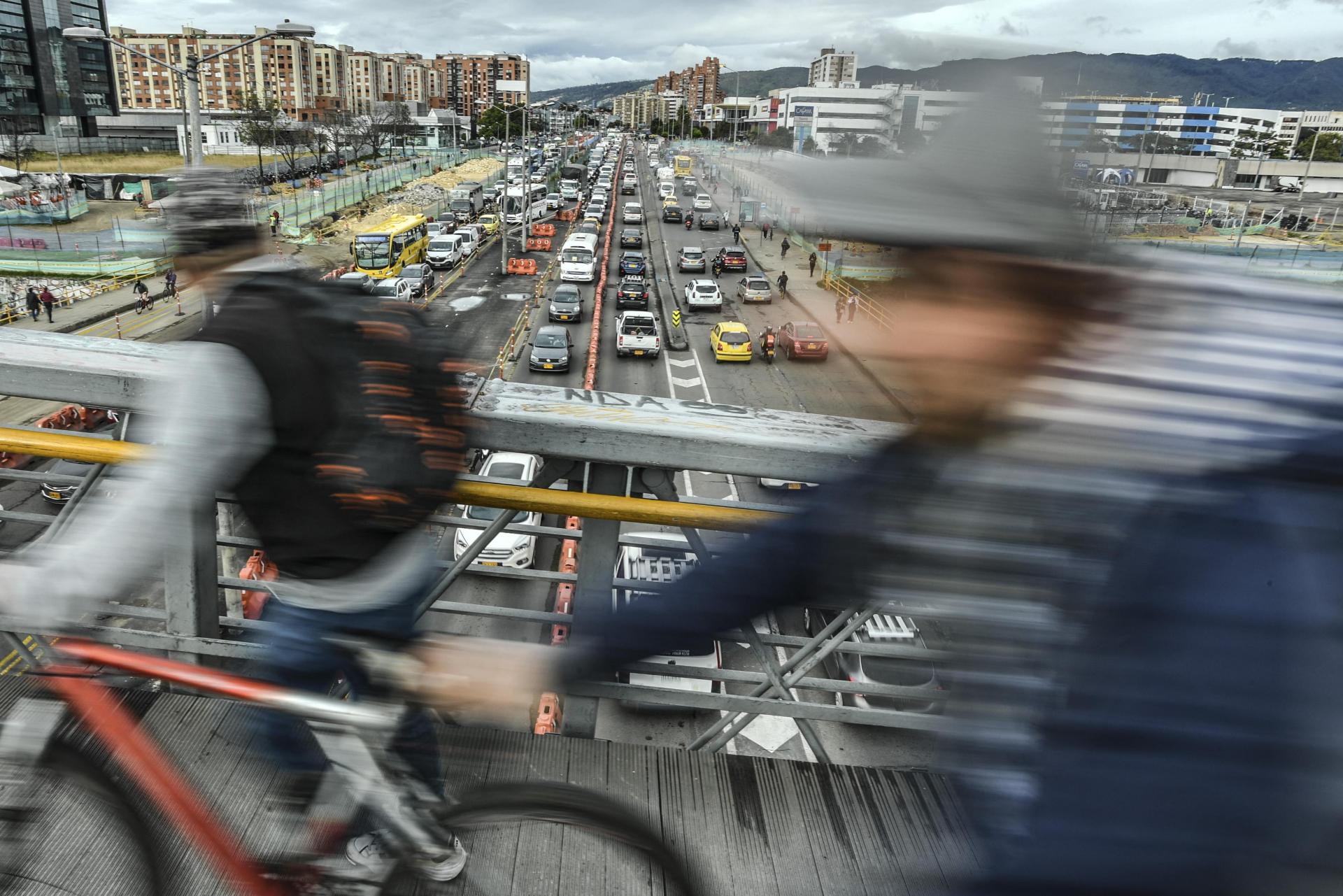 Bicycles are making their way through Bogota's traffic nightmare