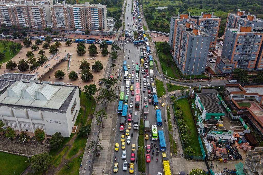 Bicycles are making their way through Bogota's traffic nightmare