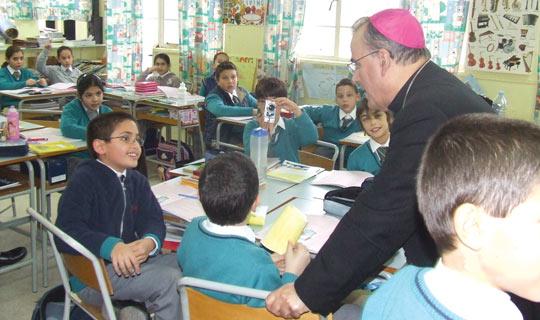 Attard pupils' special visitor