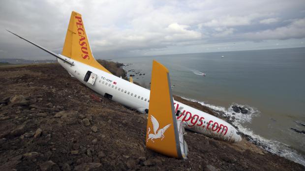 Surge in engine power caused plane to skid