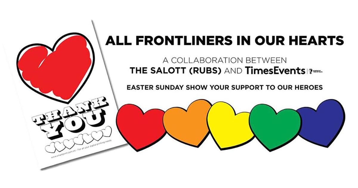A show of appreciation for frontliners this Easter Sunday