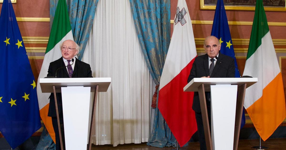Irish president promotes ‘positive' neutrality on Ukraine during Malta ...