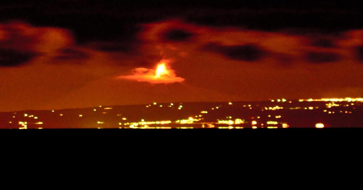 Etna eruption visible from Malta