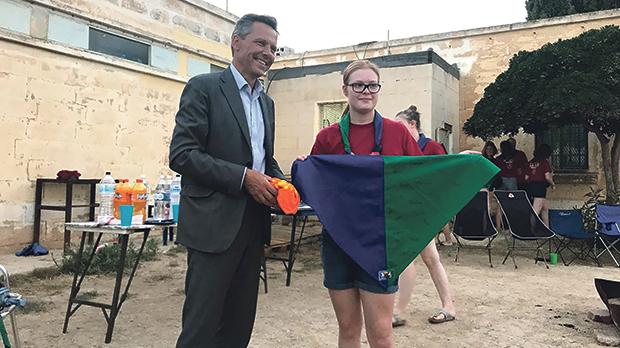 Dutch and Maltese scouts welcome new Dutch Ambassador at summer camp