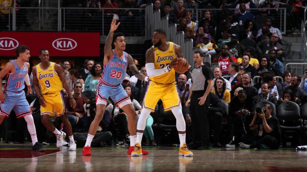 Watch: Triple for James but Lakers stumble; Warriors roll on