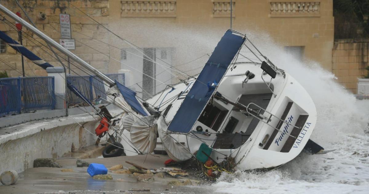 Storm Harry batters Malta for 24 hours with strong winds, then a ...