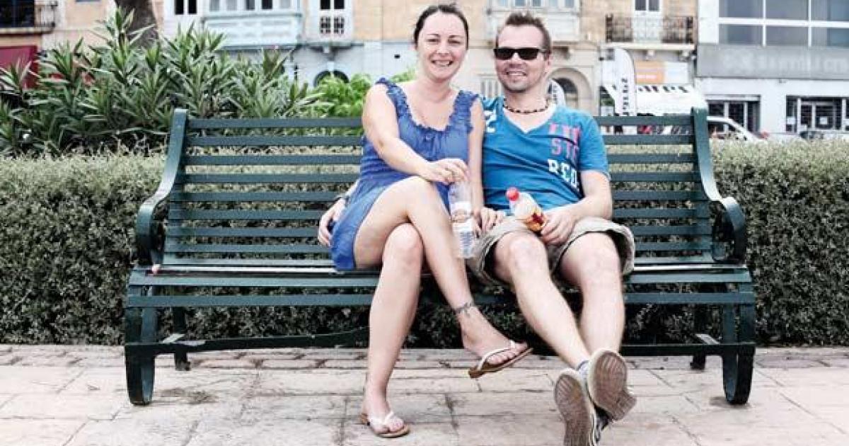 Pair capturing human face of island life