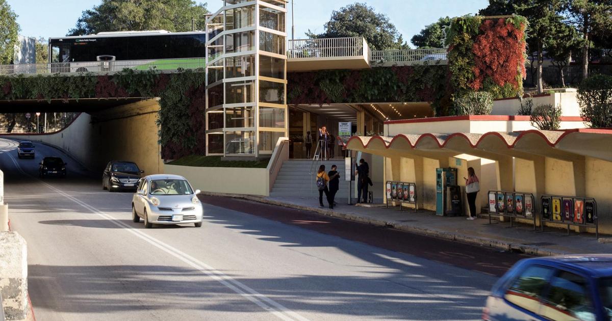 New underpass serving Floriana Bombi bus stops
