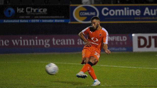 Watch: Luke Gambin opens account at Luton Town