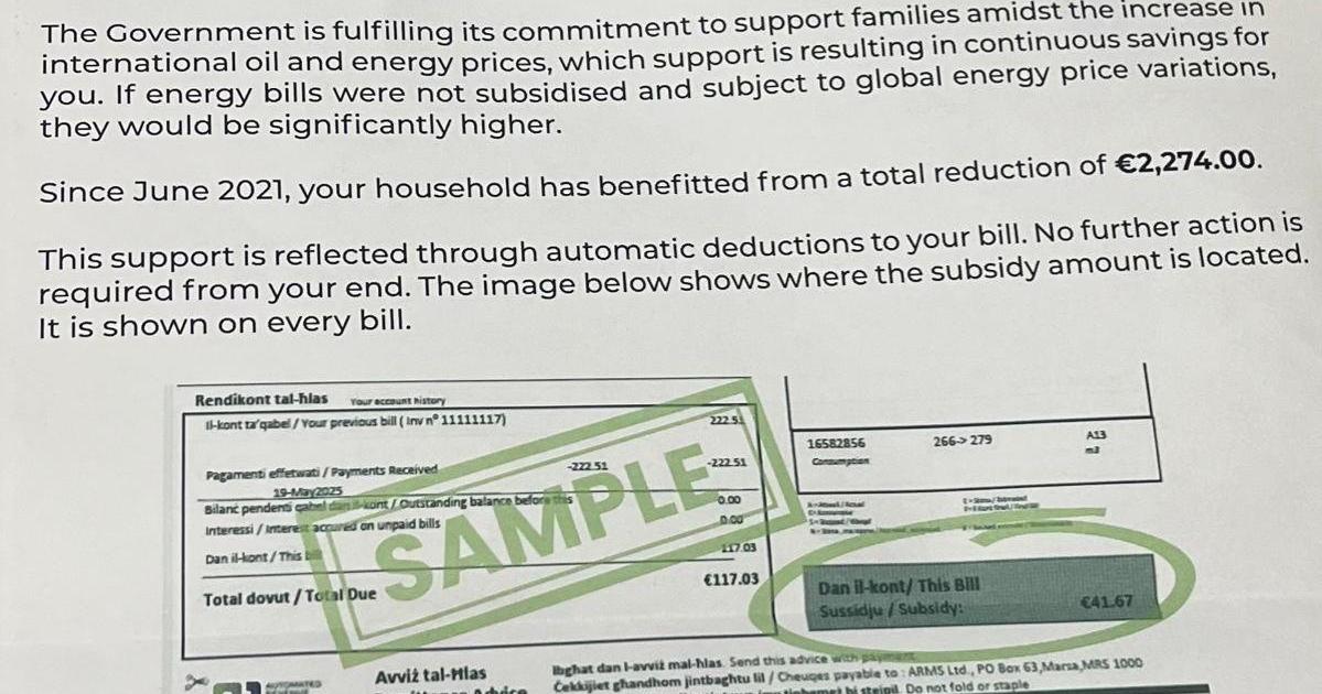 ARMS spent €194,000 on letters about utility bill savings due to subsidies