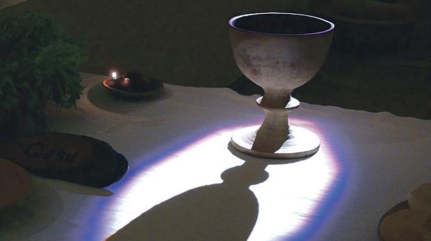 Last Supper table on display in Lija