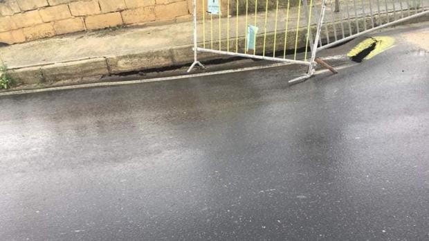 Żebbuġ road crack fixed after alarm raised