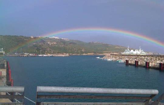 A perfect rainbow