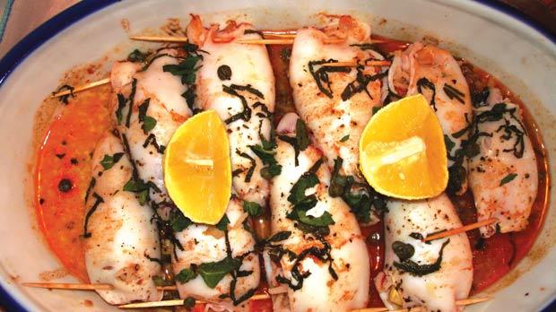 Stuffed squid