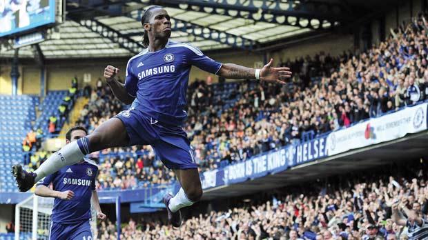 Drogba fires Chelsea challenge