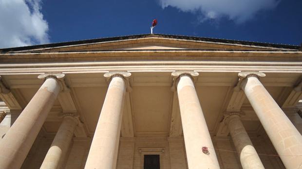 The law courts’ crumbling columns