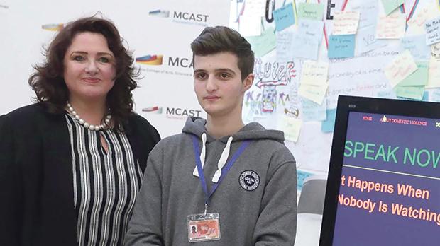 Mcast student launches app to combat domestic violence