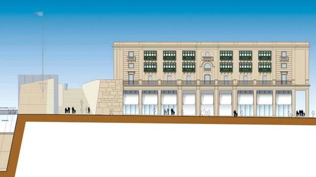 Traditional Maltese balconies for City Gate housing block