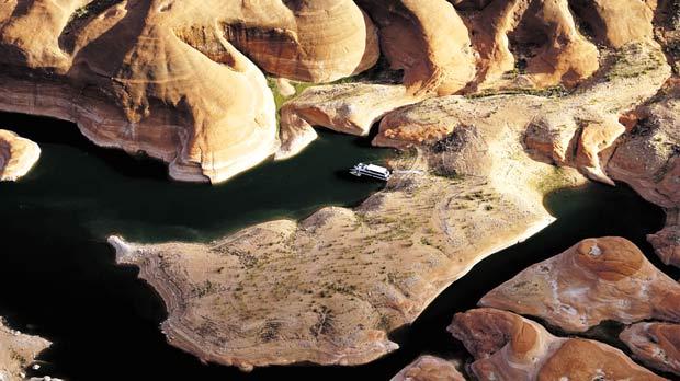 Lake Powell’s receding waters show risk of US ‘megadrought’